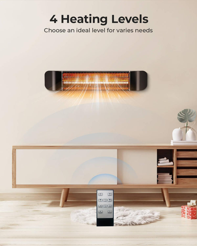 MAXOAK Electric Patio Infrared Heater FreeStanding1500W for Indoor ...